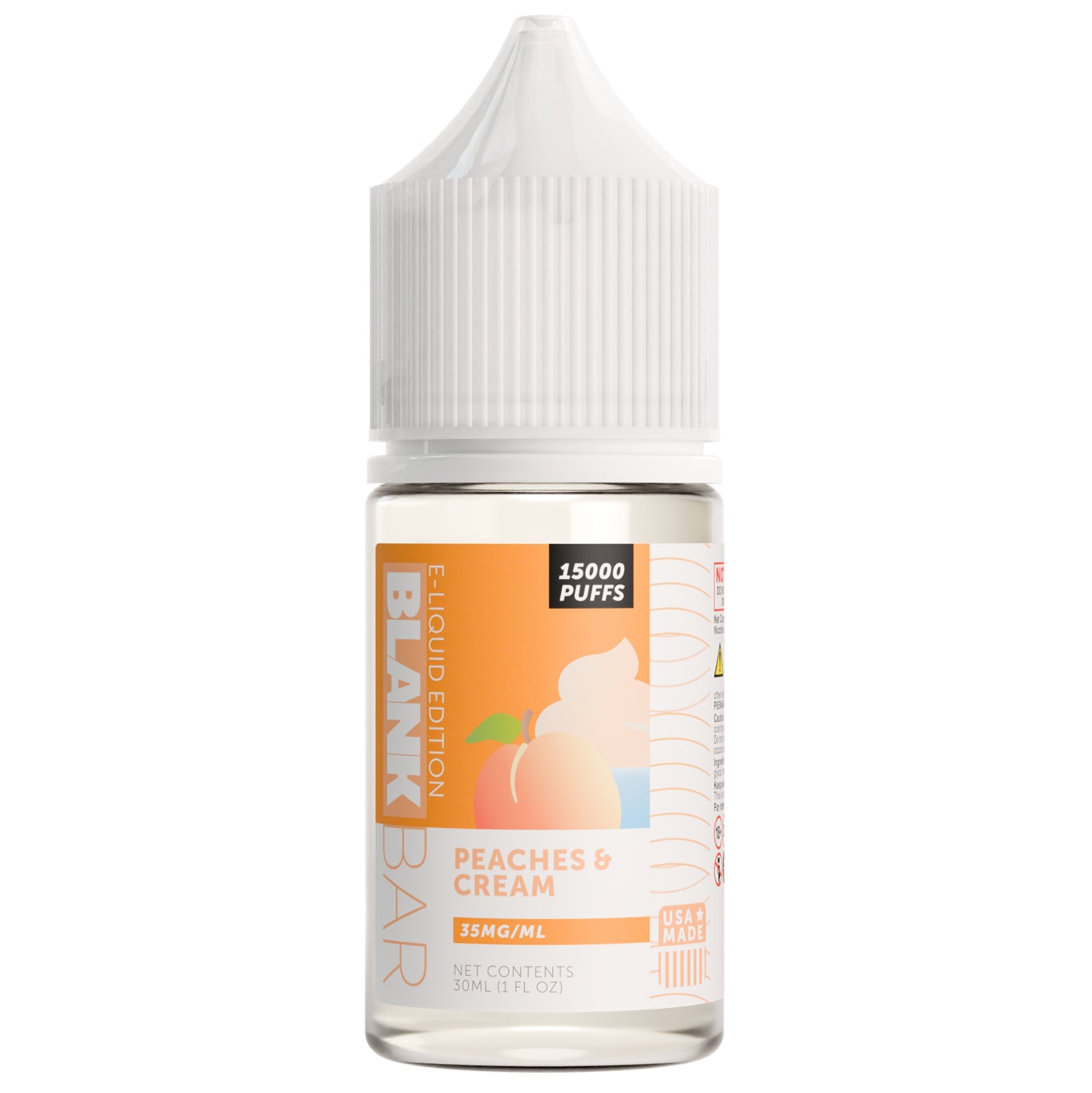 Peaches and Cream BLANK BAR 30mL Salt E-Liquid - COMING SOON